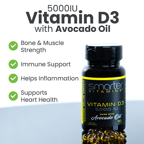 Smarter Vitamin D3 5000 IU Softgels | SmarterVitamins