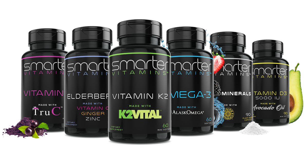 Smarter Health | Vitamin C + Vitamin D3 5000 + MicroMinerals + Omega-3 ...
